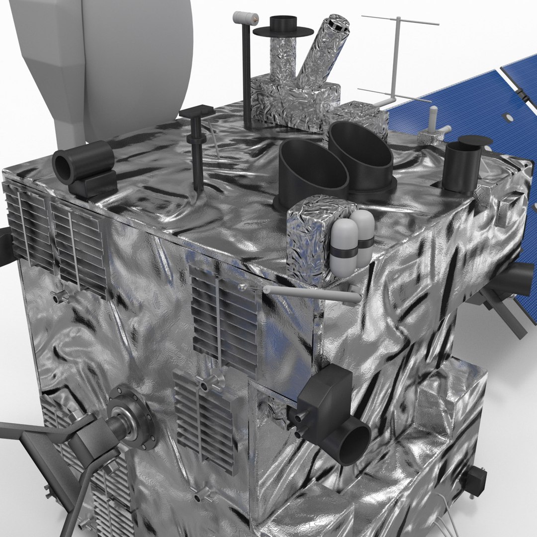 rosetta spacecraft probe 3d model