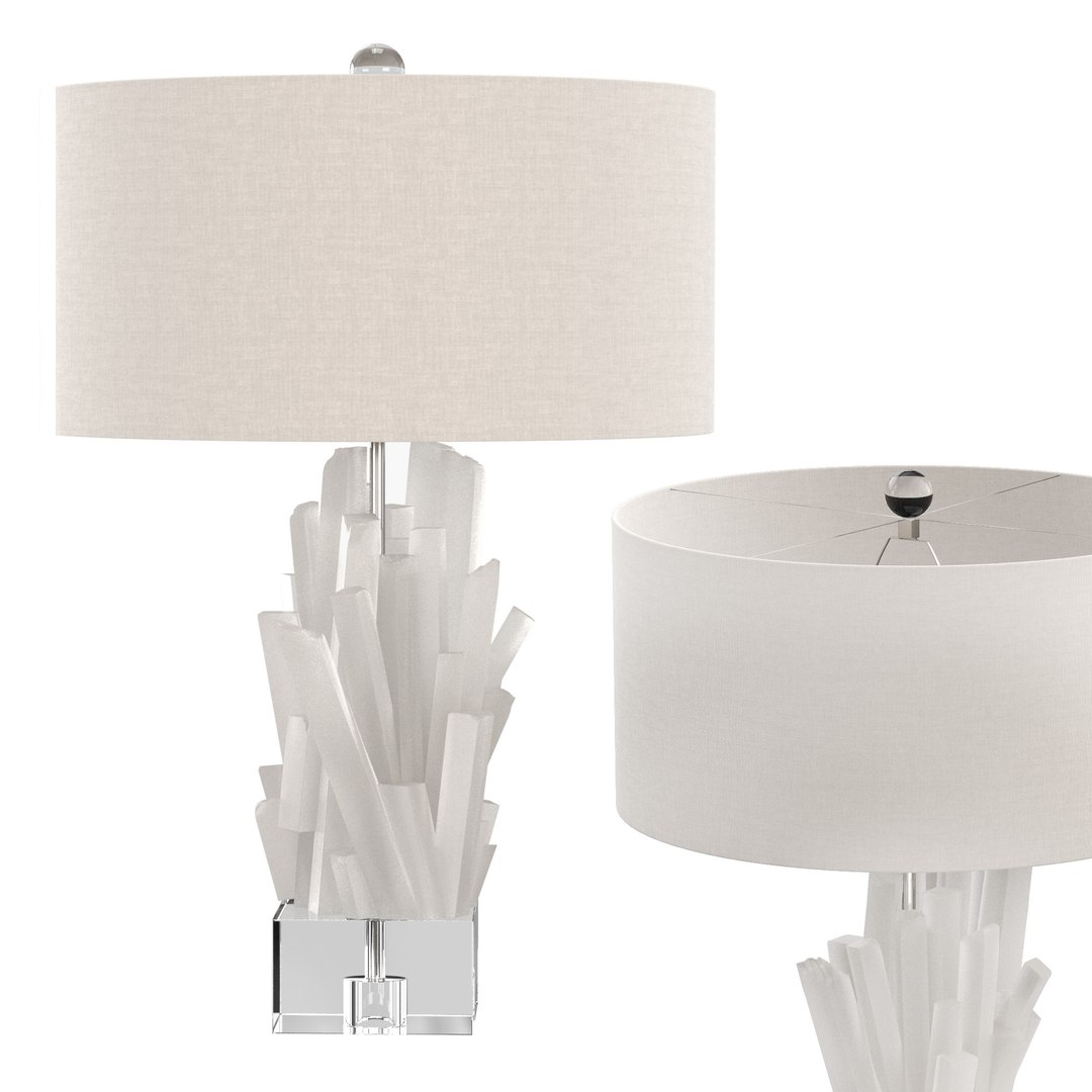 3D SELENITE TABLE LAMP II - TurboSquid 2265373