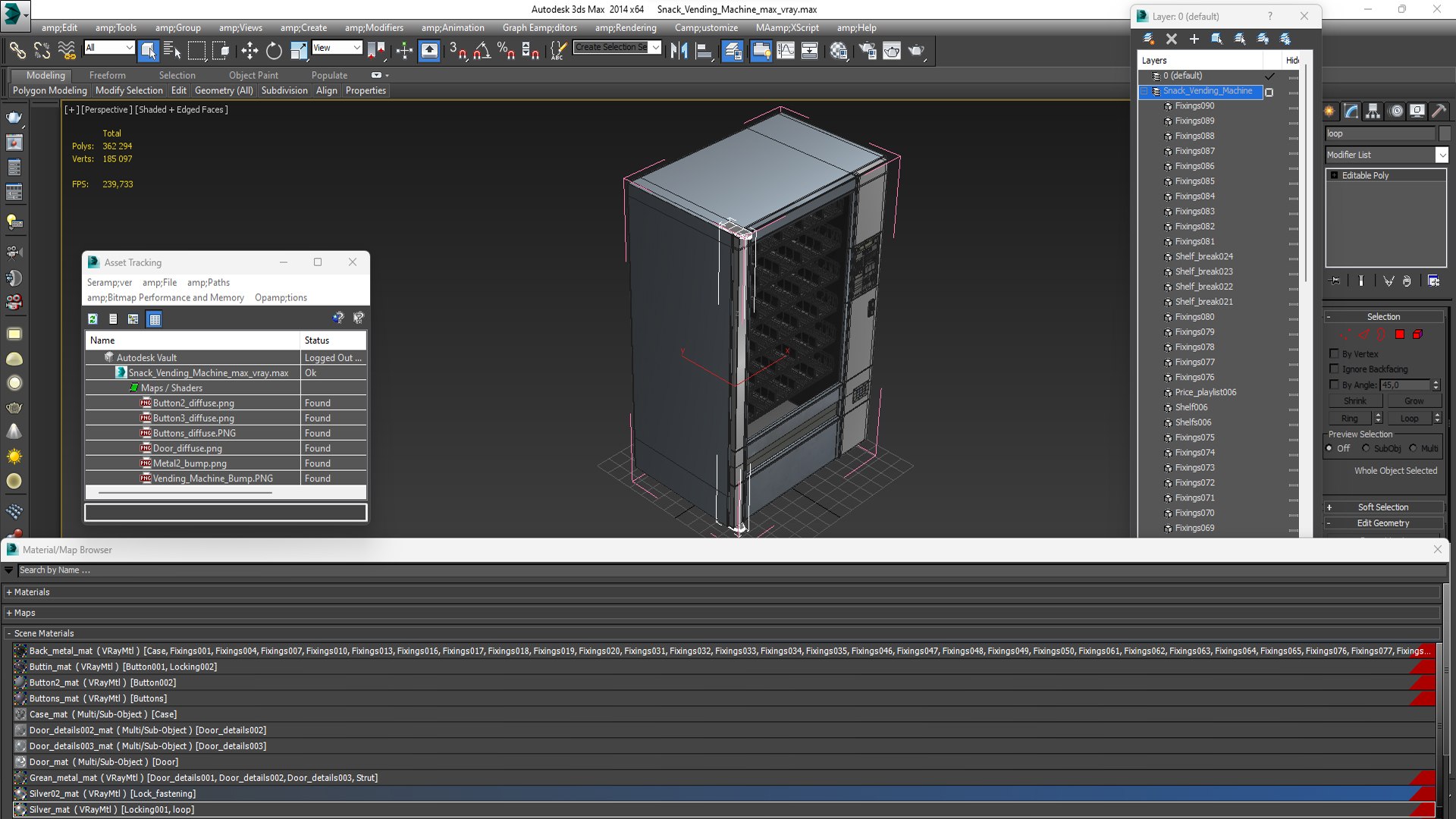 Snack Vending Machine 3D Model - TurboSquid 2140962