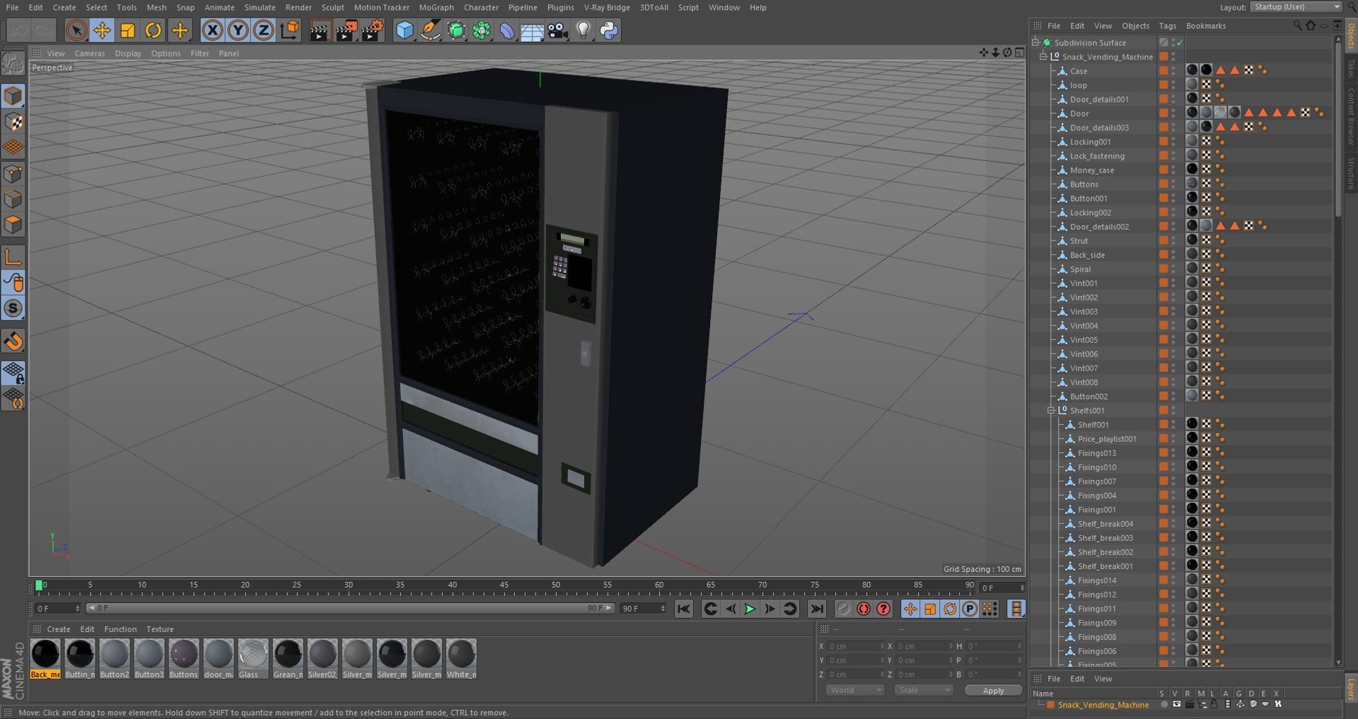 Snack Vending Machine 3D Model - TurboSquid 2140962