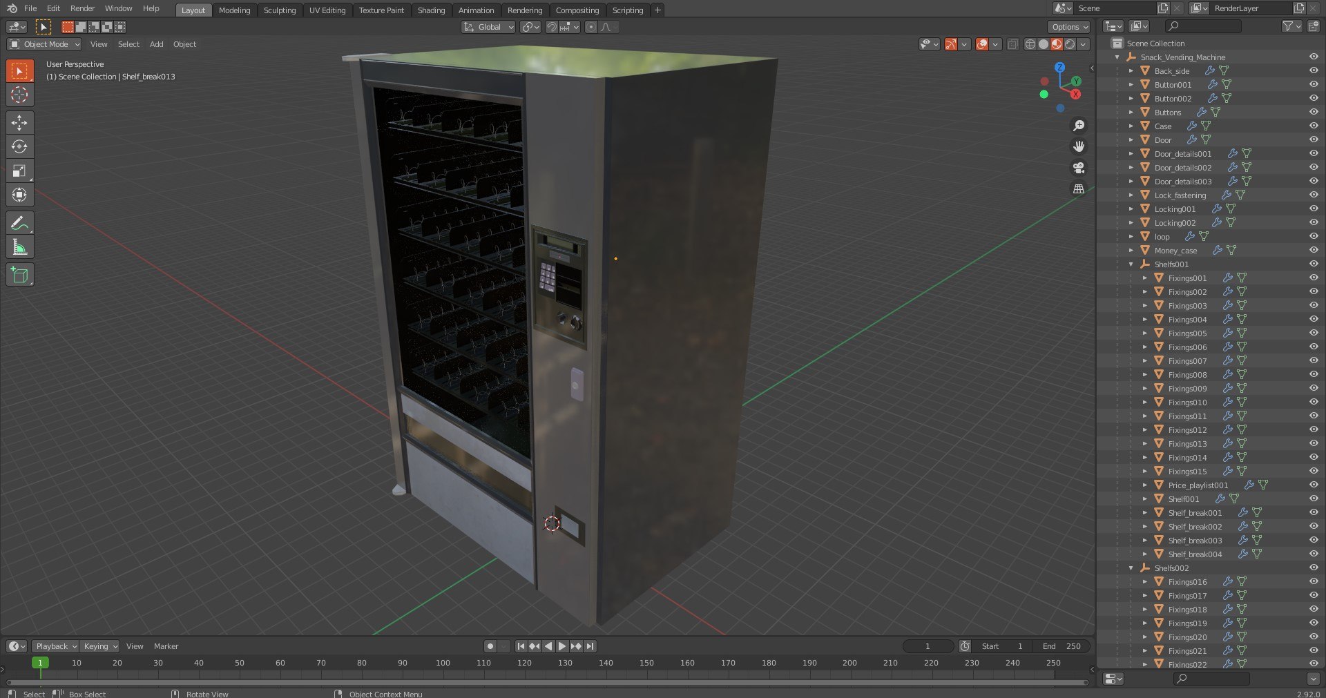 Snack Vending Machine 3D Model - TurboSquid 2140962