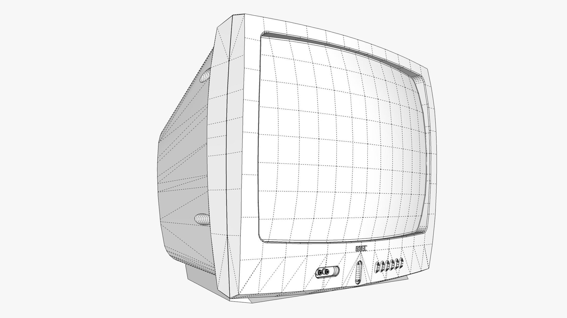CRT Television Circa Early 2000s 3D Model - TurboSquid 2259956
