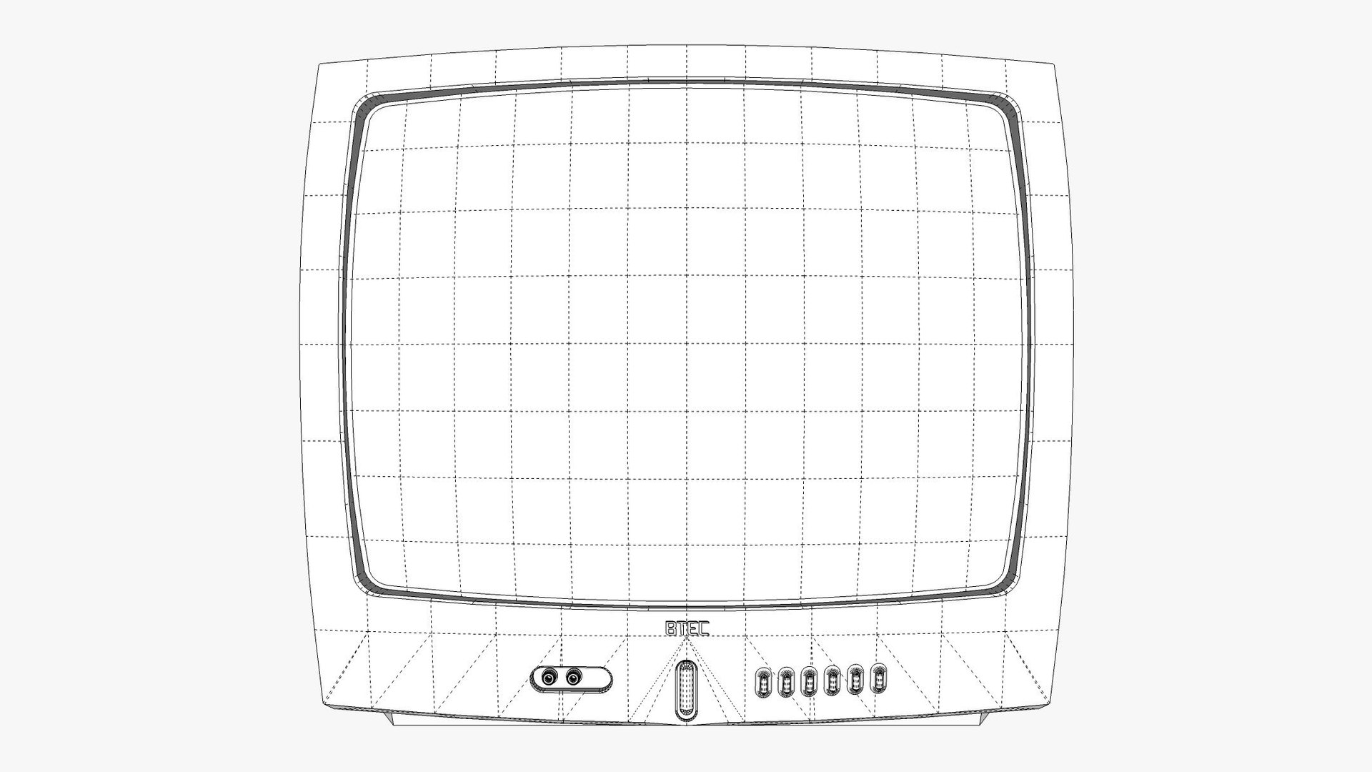CRT Television Circa Early 2000s 3D Model - TurboSquid 2259956