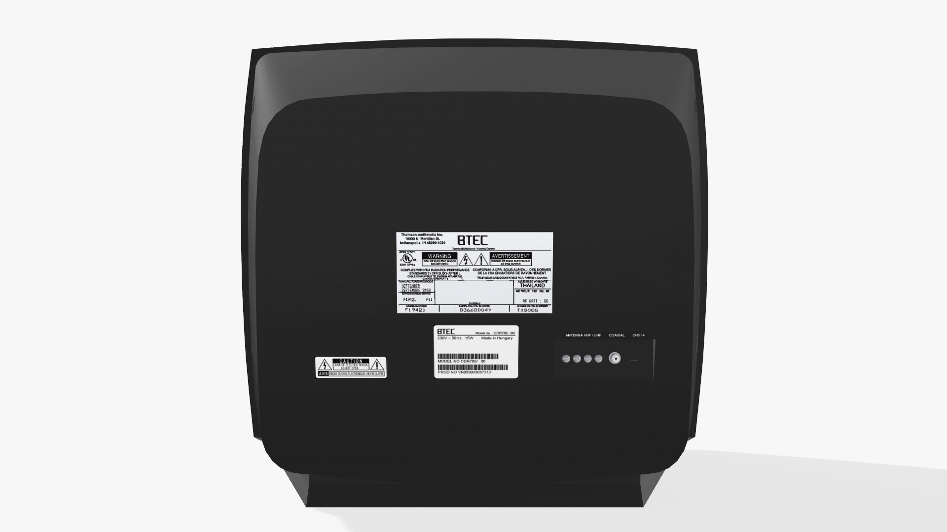 CRT Television Circa Early 2000s 3D Model - TurboSquid 2259956