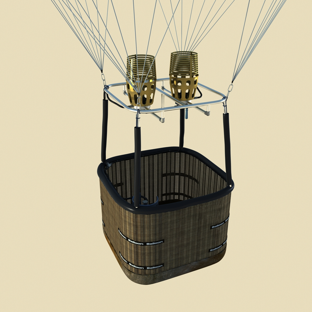 3ds Max Air Balloon Basket Resolution