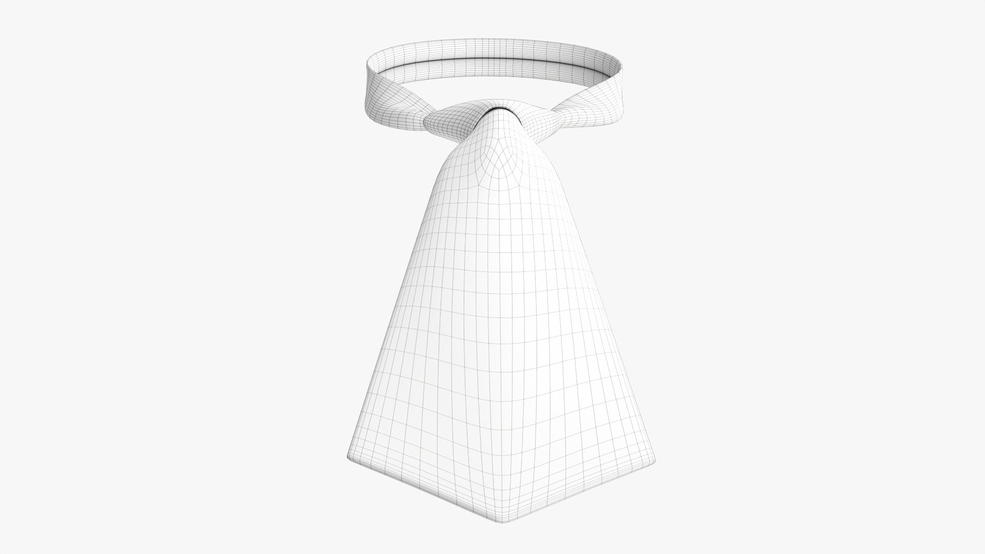 3D Model Classic Necktie 03 Black - TurboSquid 1754566