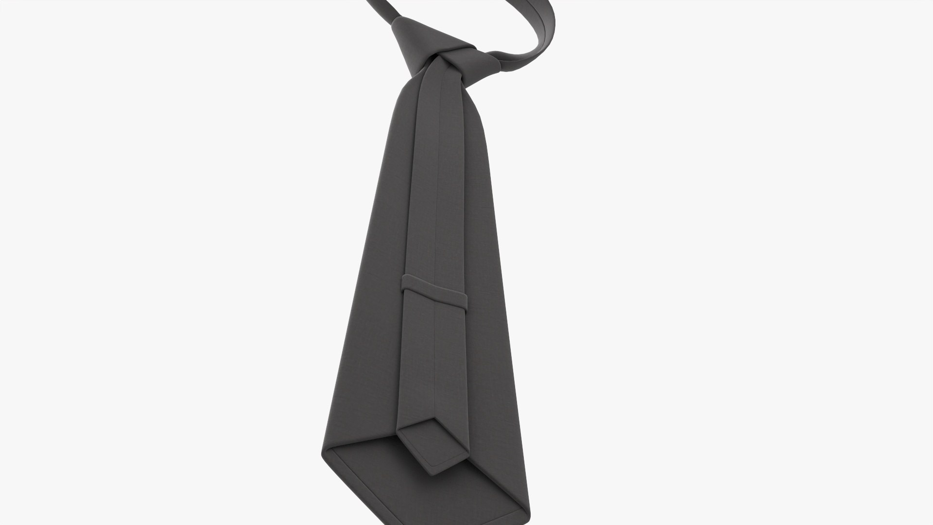 3D Model Classic Necktie 03 Black - TurboSquid 1754566