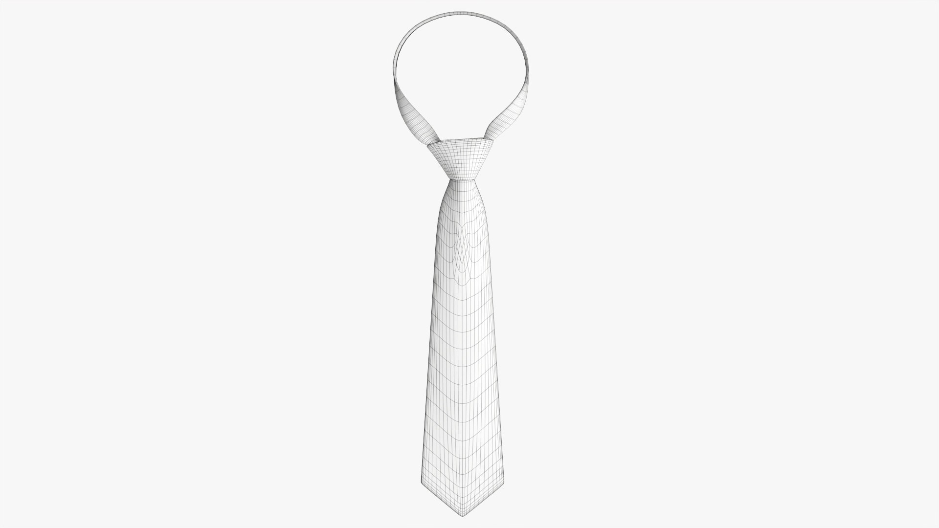 3D Model Classic Necktie 03 Black - TurboSquid 1754566