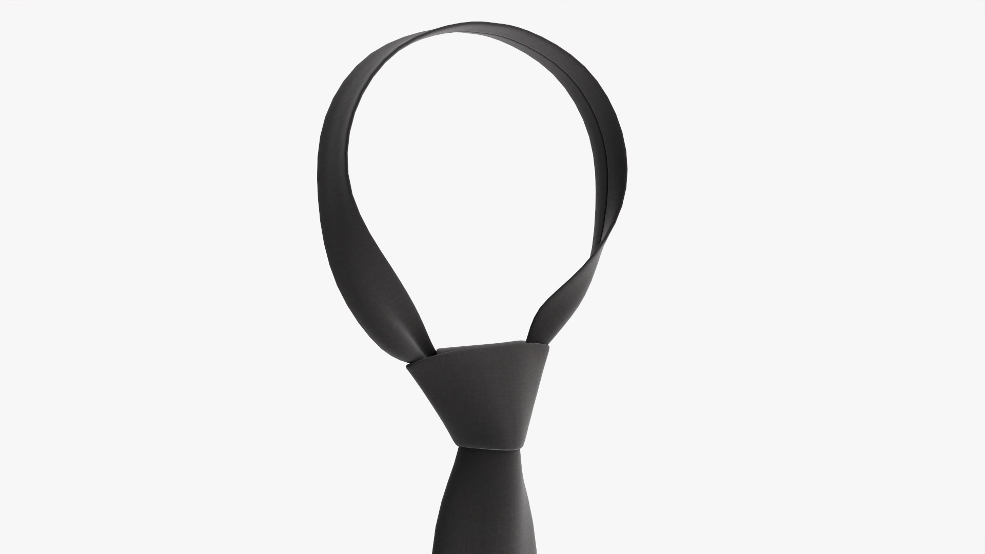 3D Model Classic Necktie 03 Black - TurboSquid 1754566