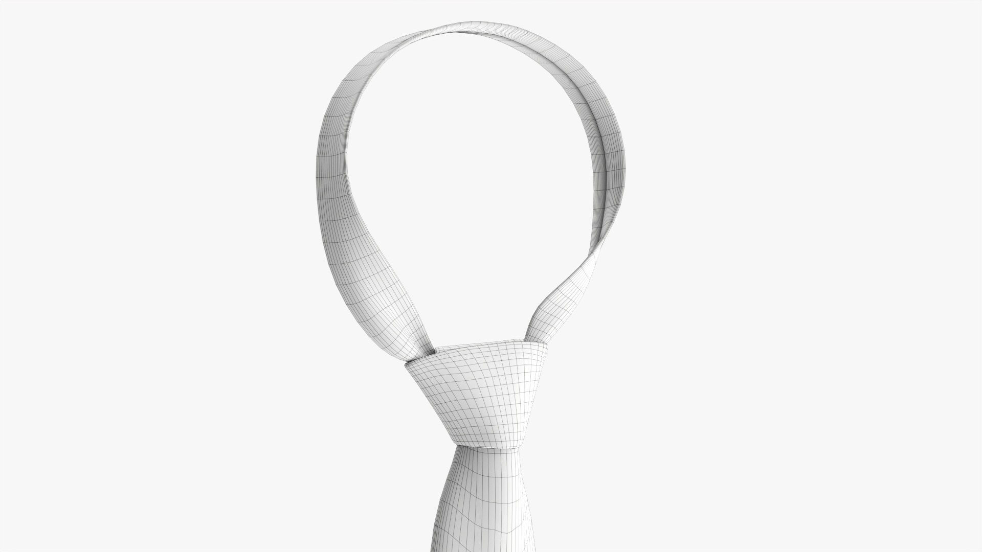 3D Model Classic Necktie 03 Black - TurboSquid 1754566