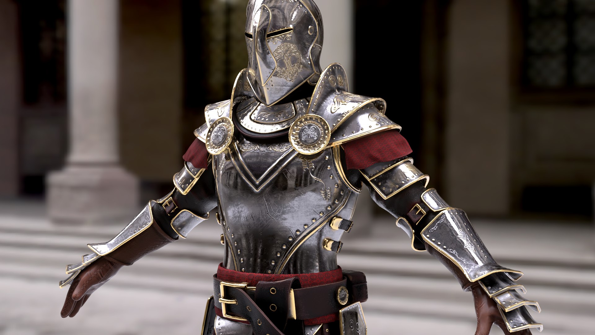 3D Model Valor Knight Armor - TurboSquid 1792548