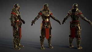 Templar knight armor character 3D model - TurboSquid 1558107