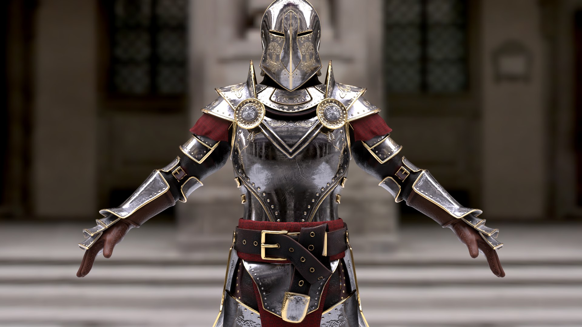 3D Model Valor Knight Armor - TurboSquid 1792548