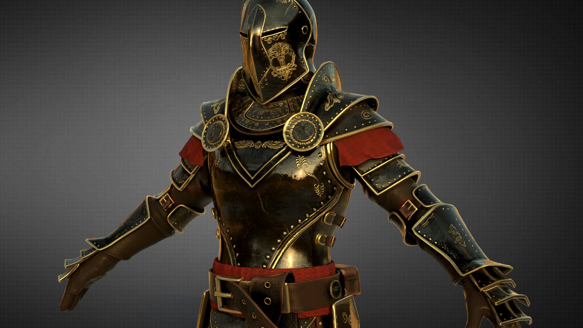 3D Model Valor Knight Armor - TurboSquid 1792548