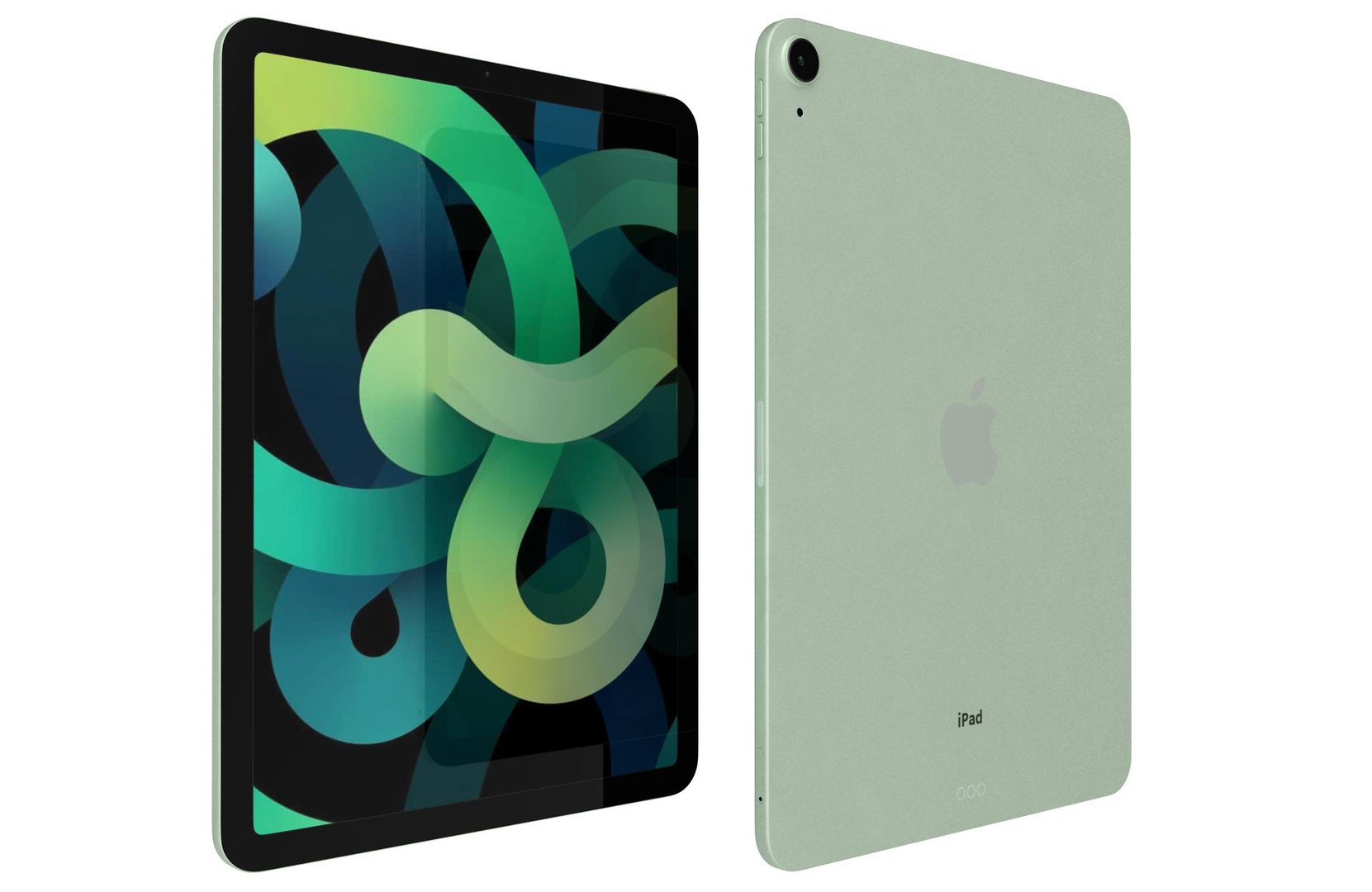 3D Apple IPad Air 4 2020 Green Low Poly - TurboSquid 2473859