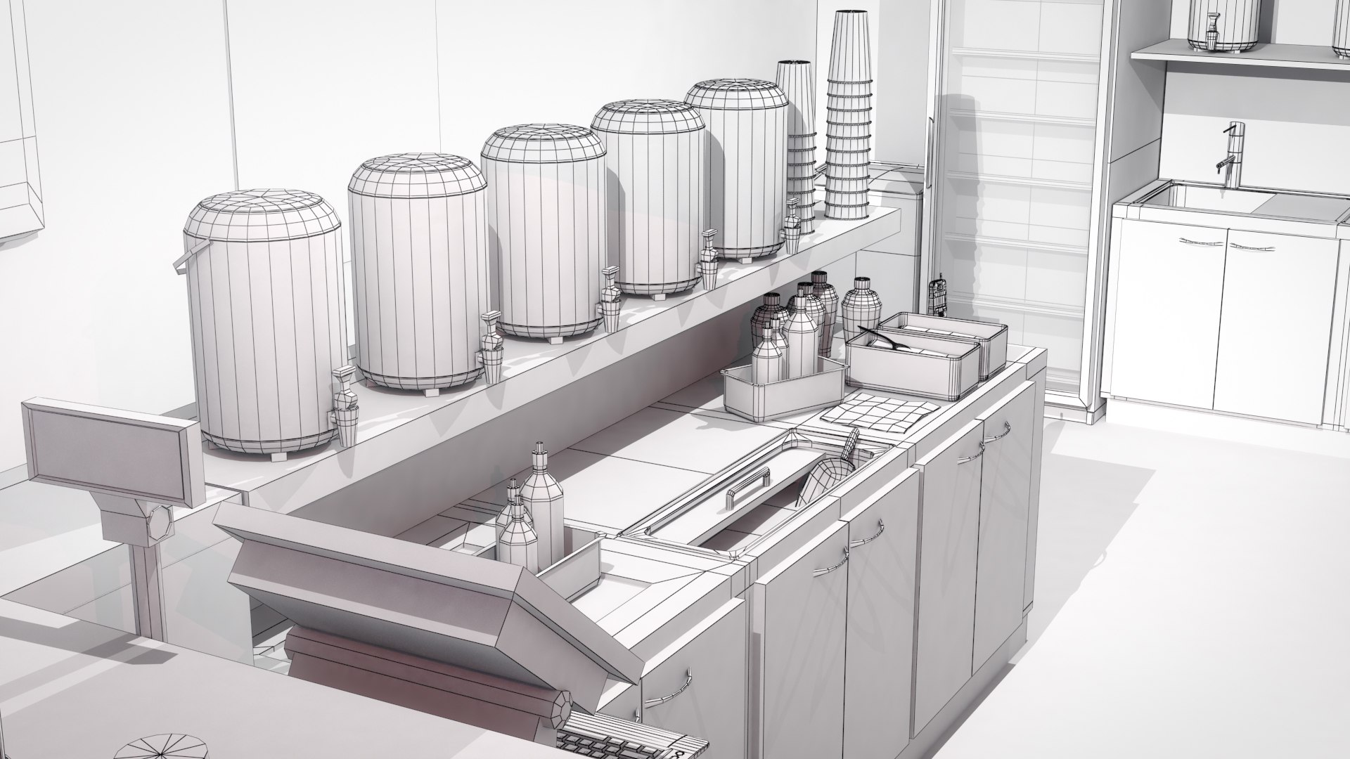 3D Model Beverage Store - TurboSquid 2333313