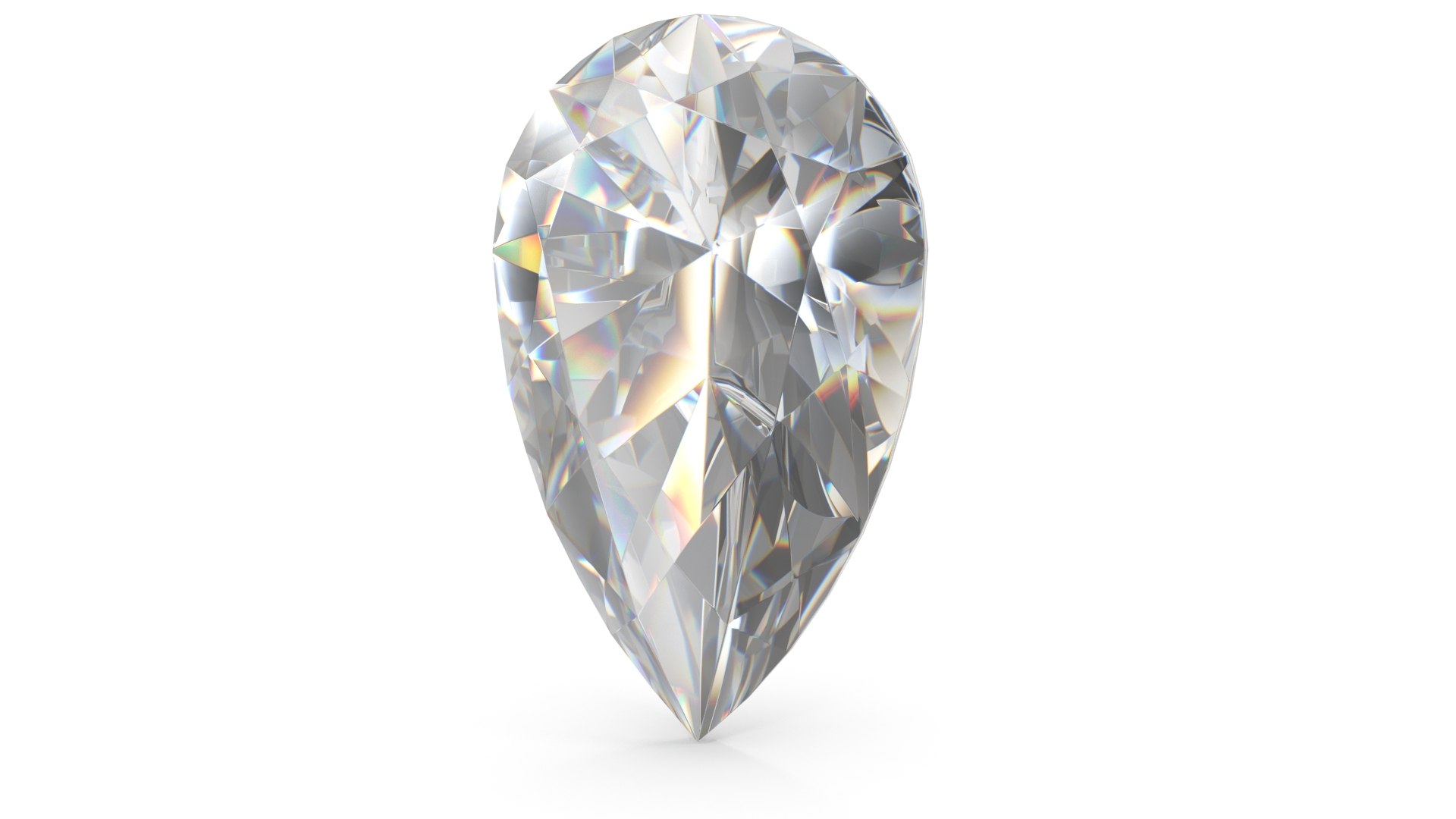 3D Pear Cut Diamond - TurboSquid 1867634