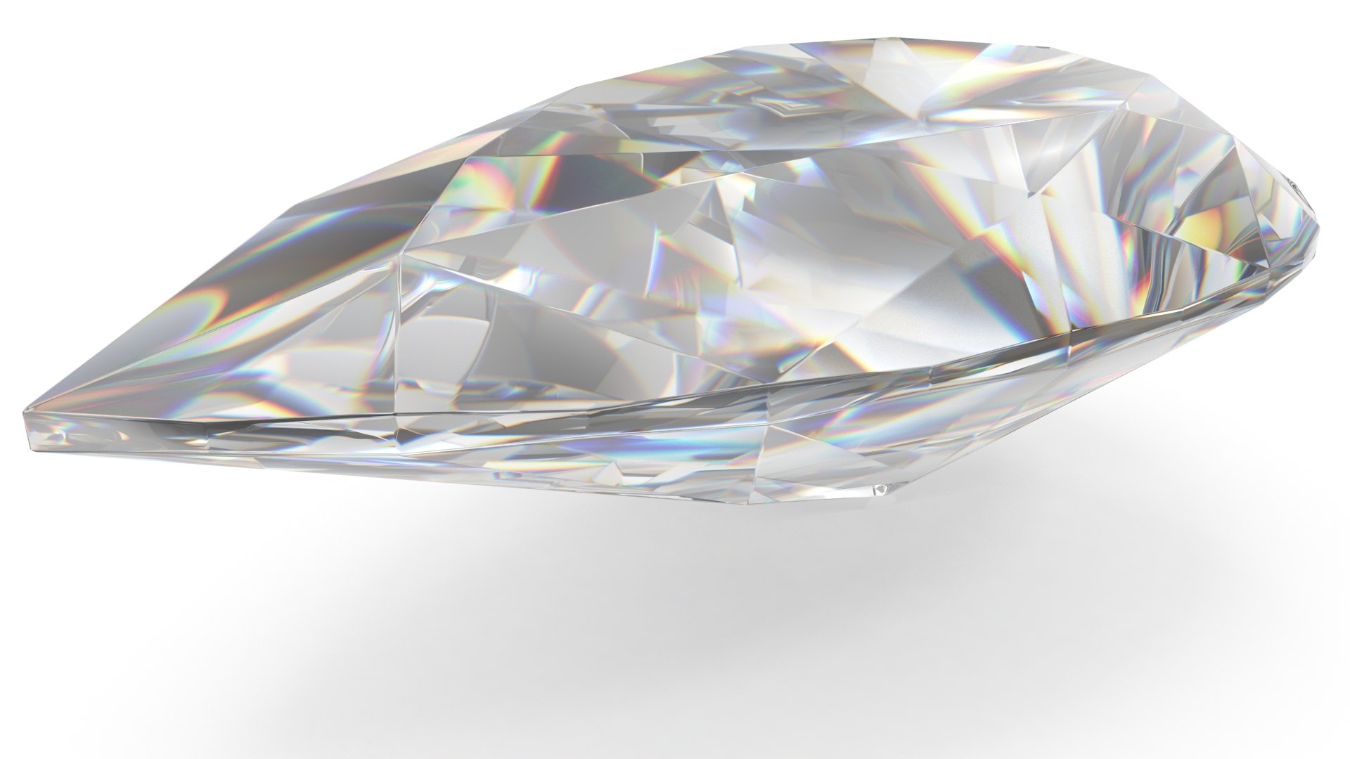 3D Pear Cut Diamond - TurboSquid 1867634