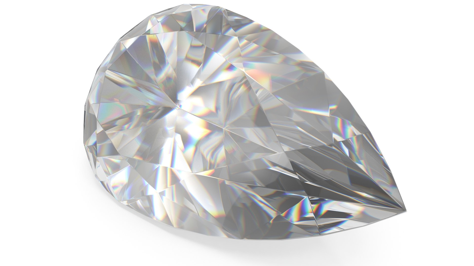 3D Pear Cut Diamond - TurboSquid 1867634