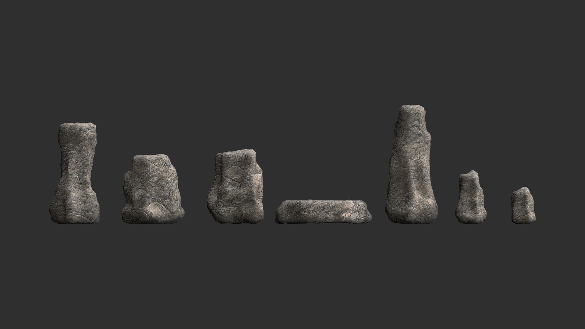 Free 3D Rock Set 05 - Base - TurboSquid 1762493
