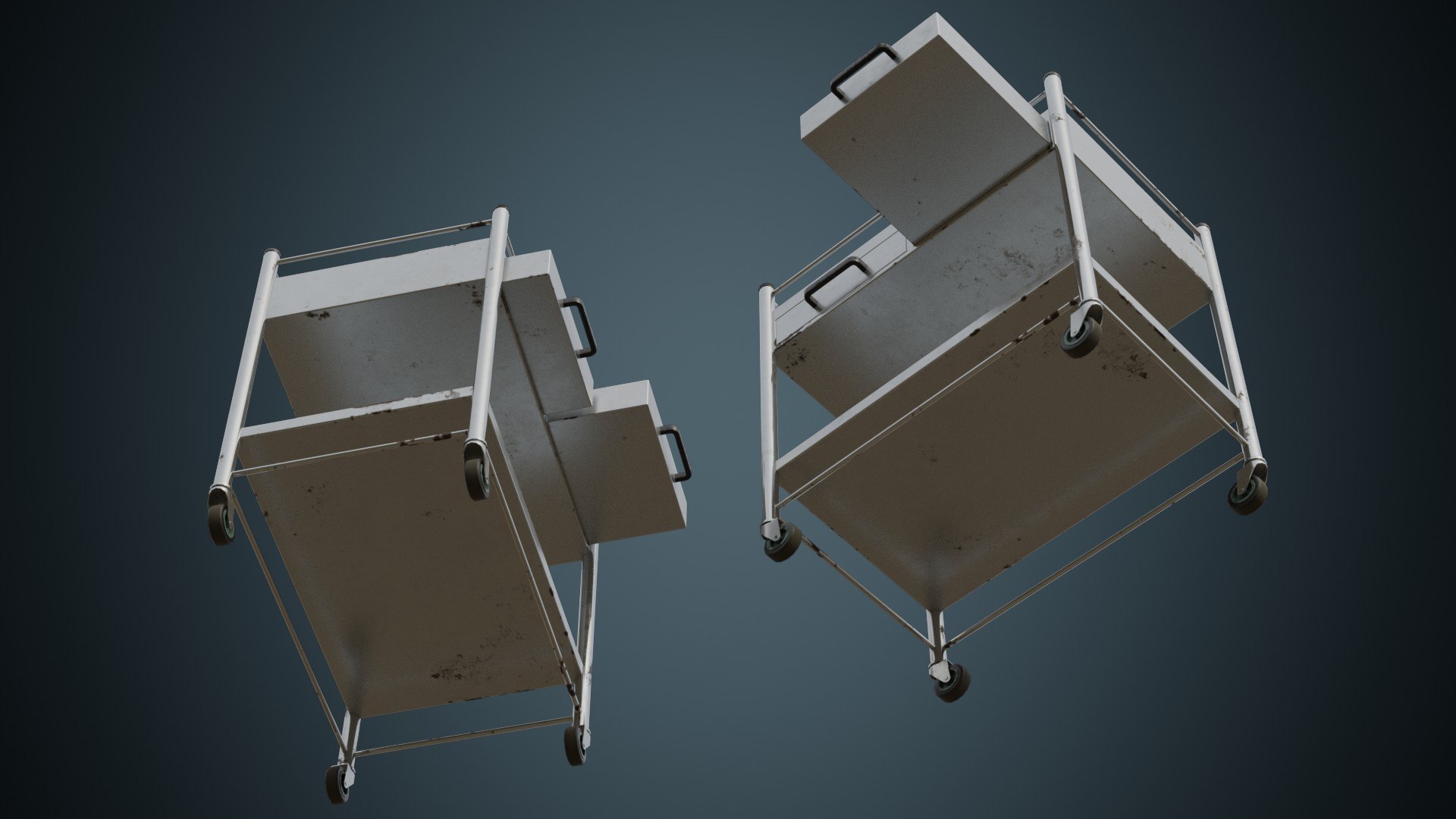 3D Medical Supply Cart 4B Model - TurboSquid 2142271