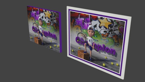 3d model art poster