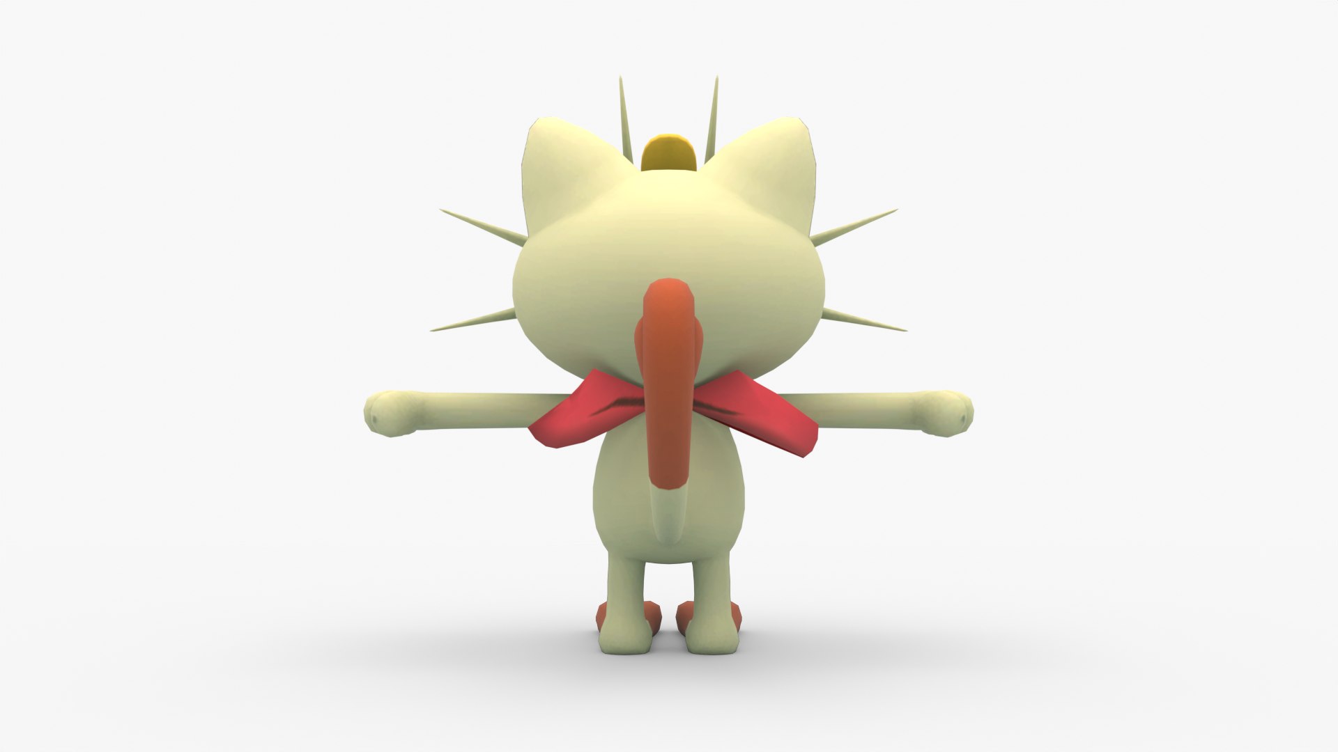 Meowth Team Rocket Pokemon 3D Model - TurboSquid 2348833