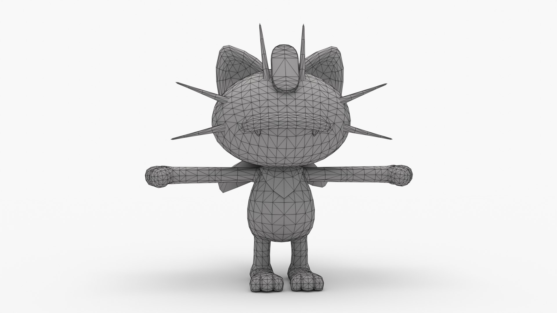 Meowth Team Rocket Pokemon 3D Model - TurboSquid 2348833