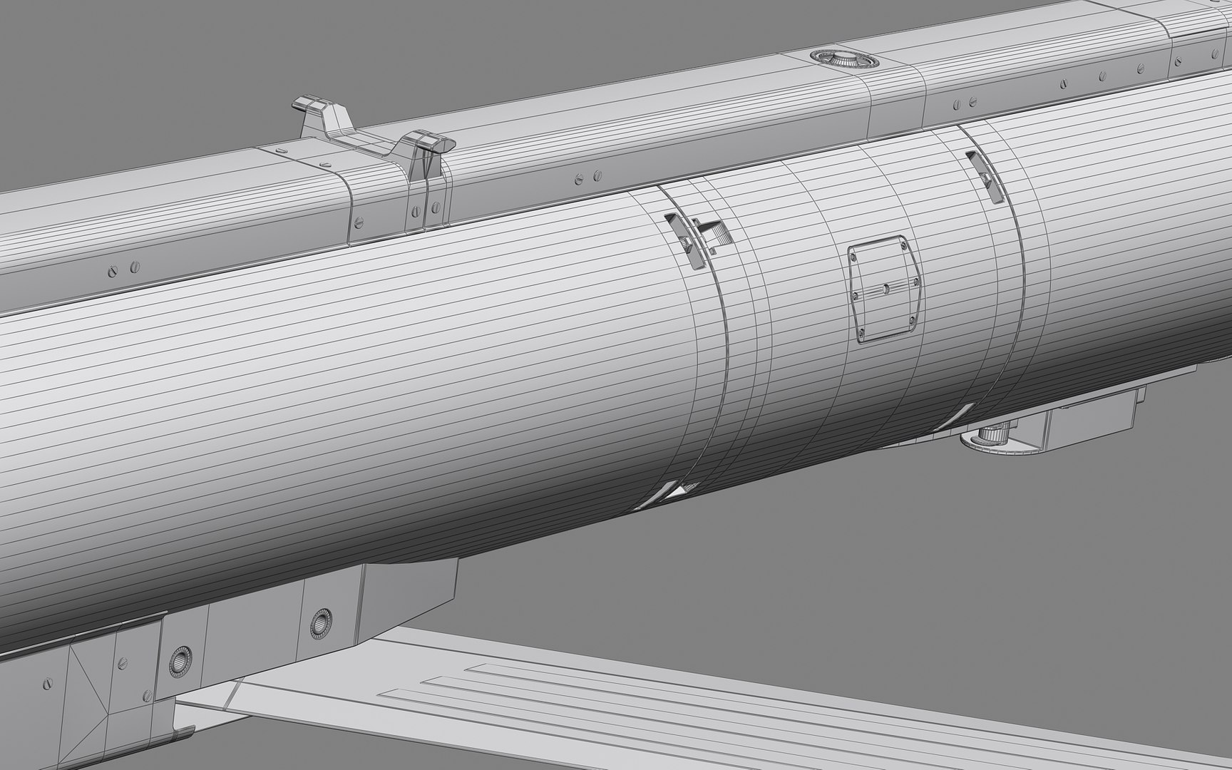 Grom E1-E2 Missile 3D Model - TurboSquid 2311134