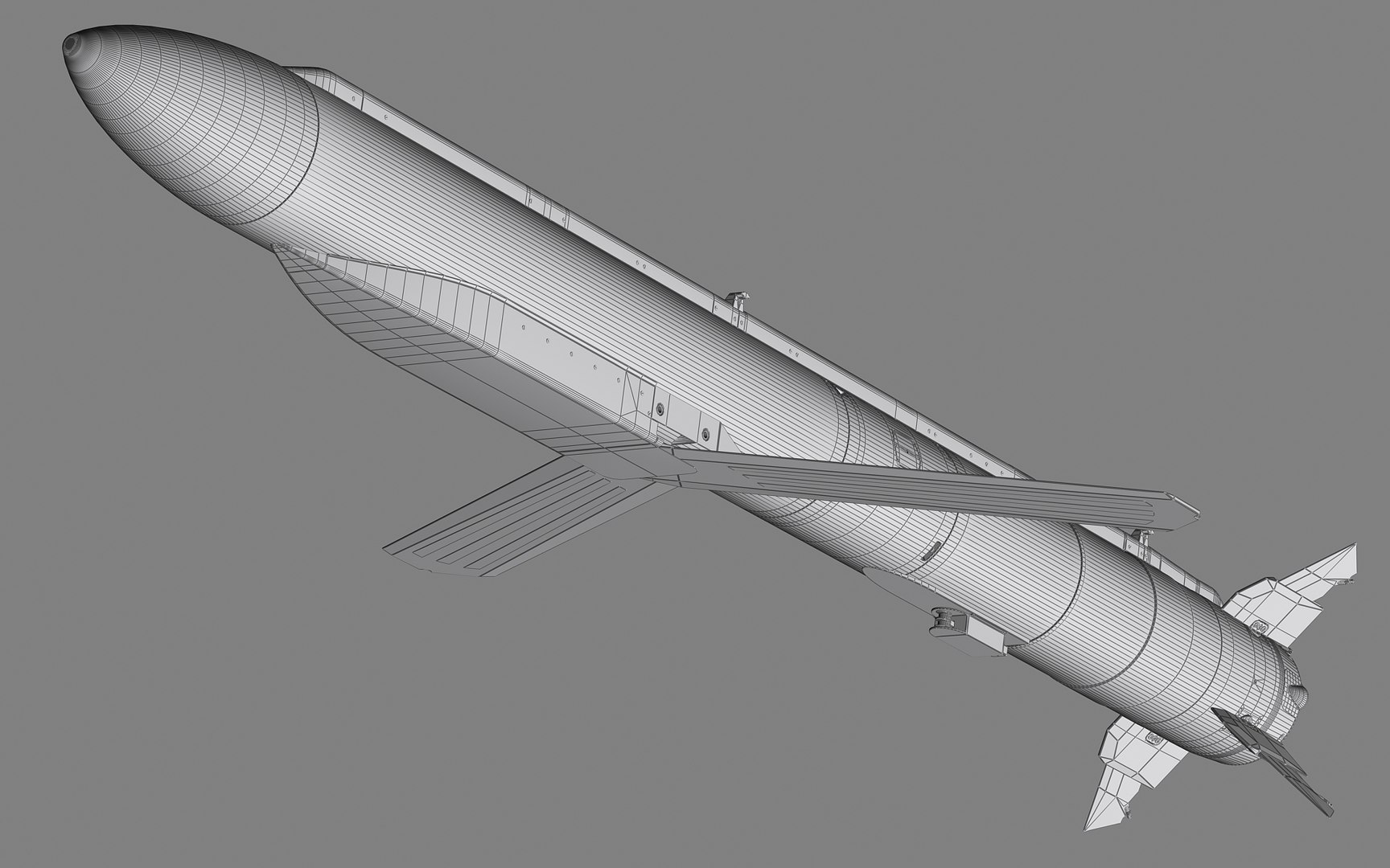 Grom E1-E2 Missile 3D Model - TurboSquid 2311134