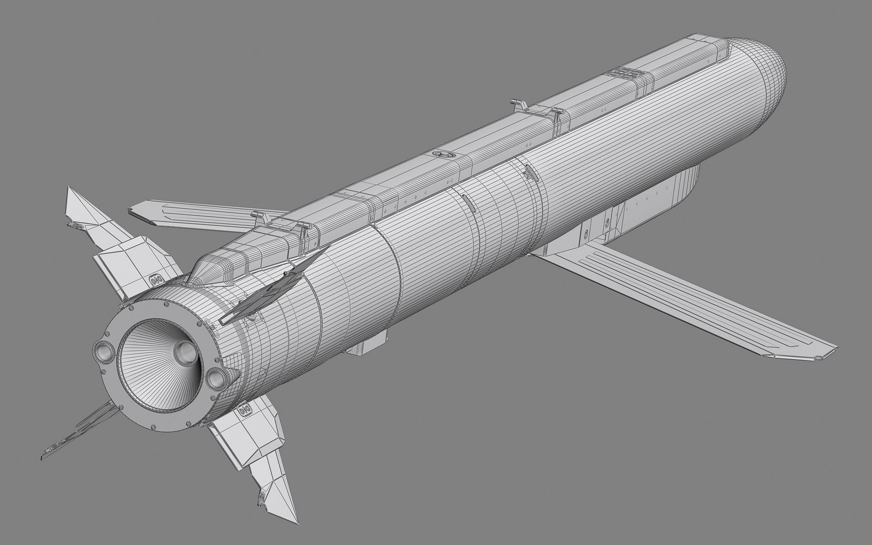 Grom E1-E2 Missile 3D Model - TurboSquid 2311134