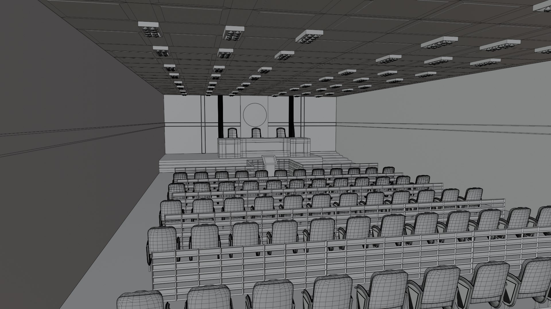 Court Room Interior 3D model - TurboSquid 2179901