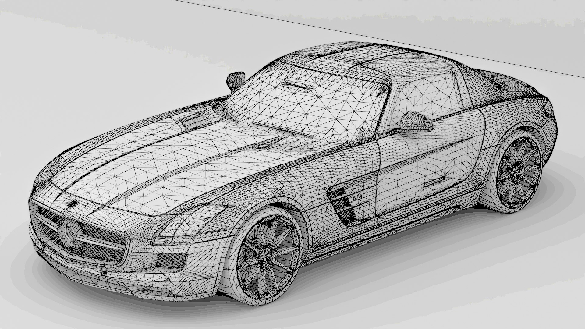 3D Model Mercedes-Benz SLS AMG - TurboSquid 2036320