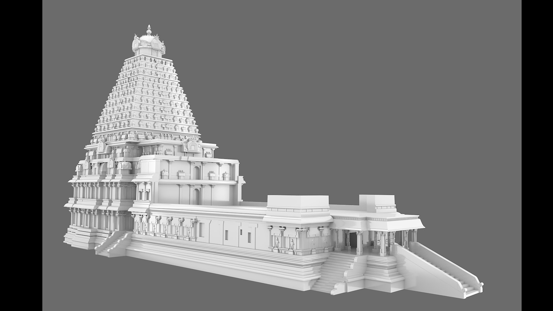 Brihadisvara Temple 3D Model - TurboSquid 2173279