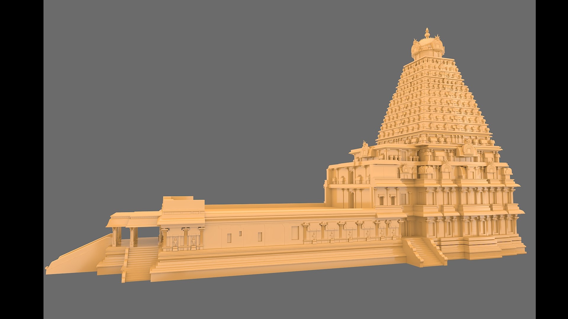 Brihadisvara Temple 3D Model - TurboSquid 2173279