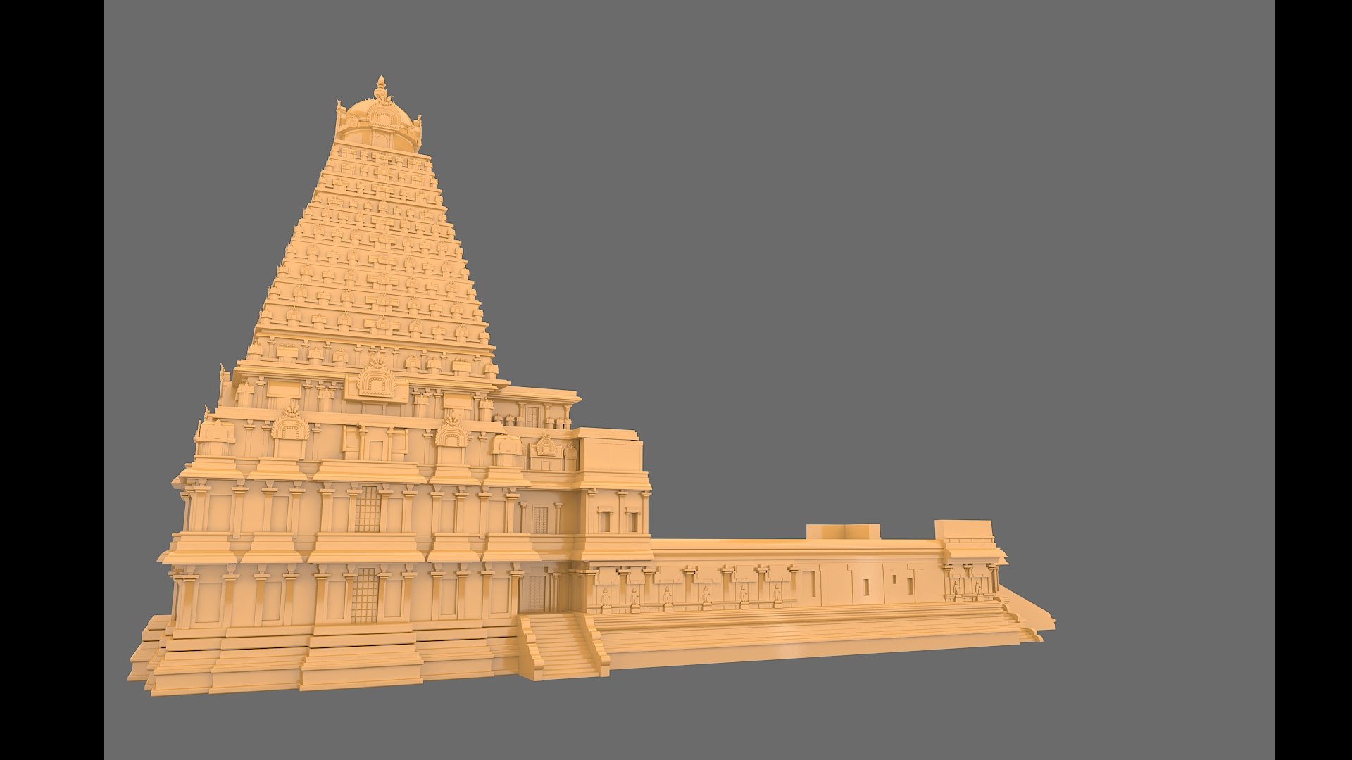 Brihadisvara Temple 3D Model - TurboSquid 2173279