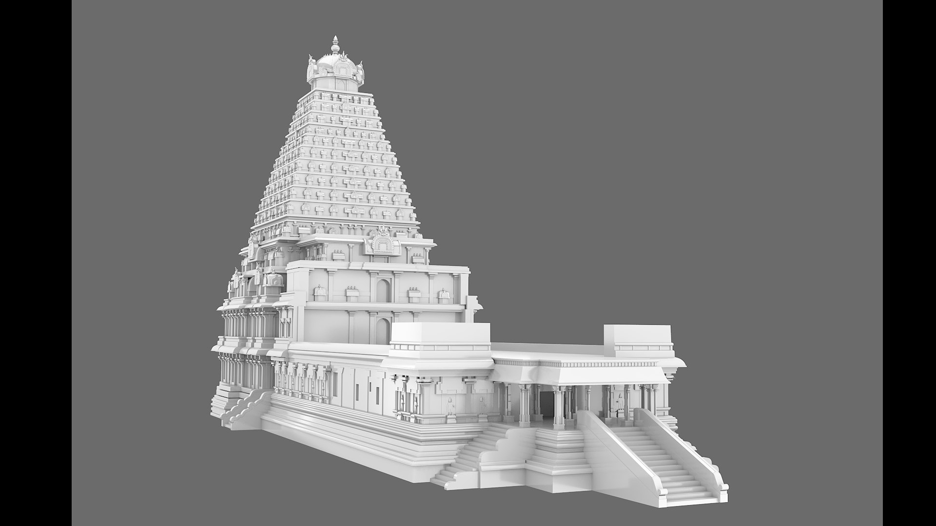 Brihadisvara Temple 3D Model - TurboSquid 2173279