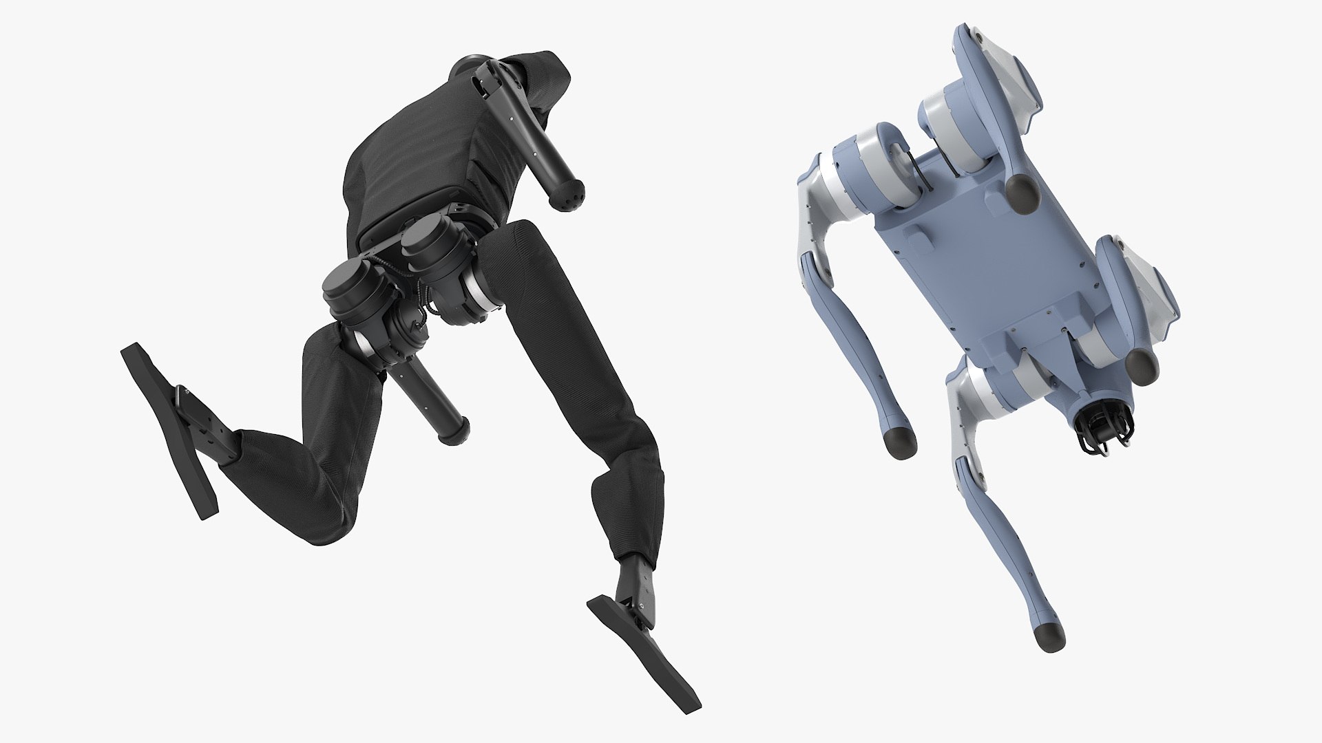 3D Unitree H1 Humanoid Robot And Robot Dog On Walk - TurboSquid 2321595