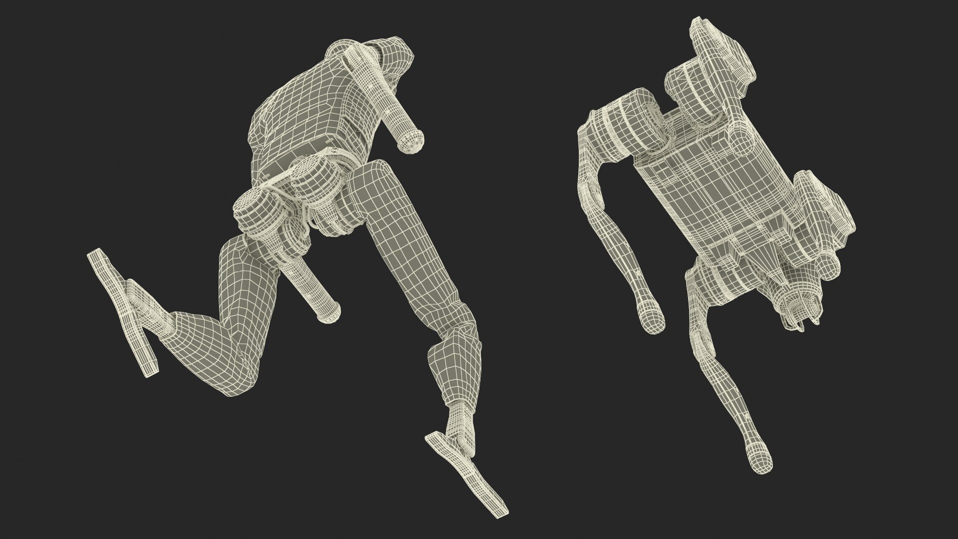 3D Unitree H1 Humanoid Robot And Robot Dog On Walk - TurboSquid 2321595