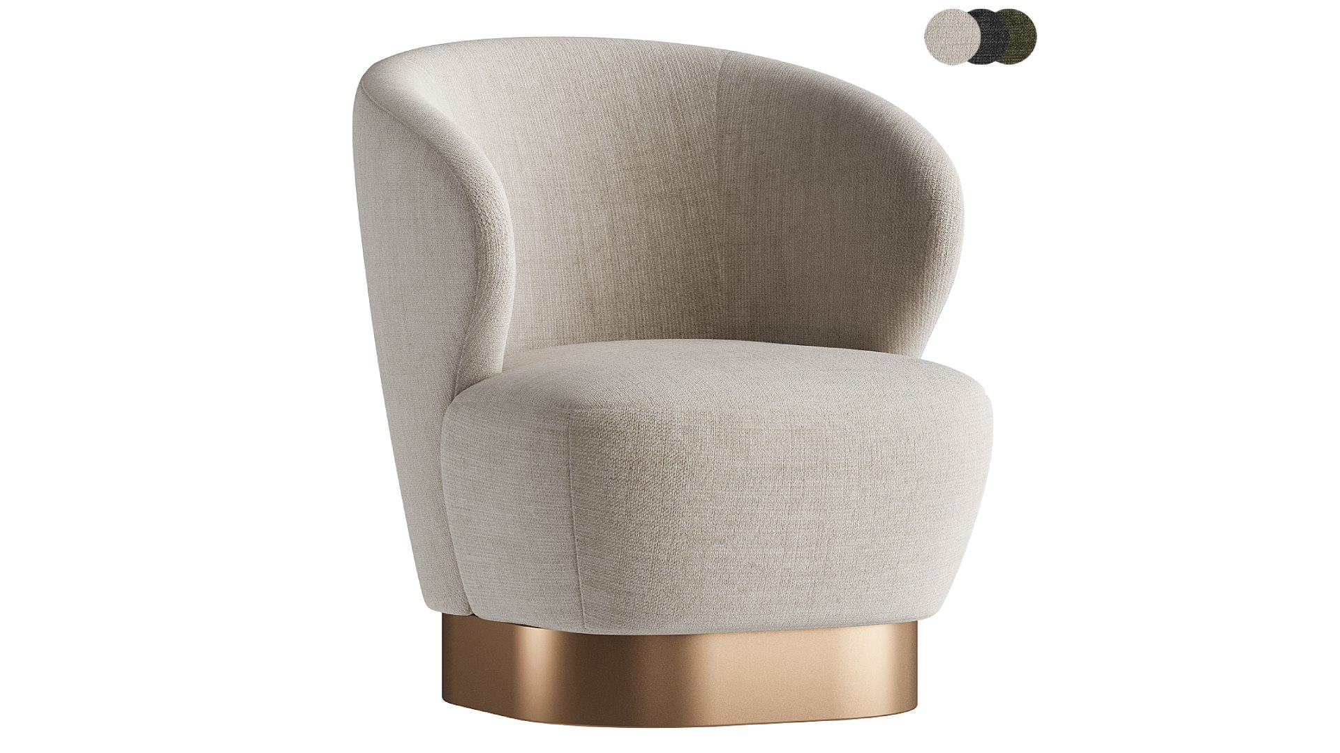 3D LAMBERT SWIVEL CHAIR Model - TurboSquid 2202132