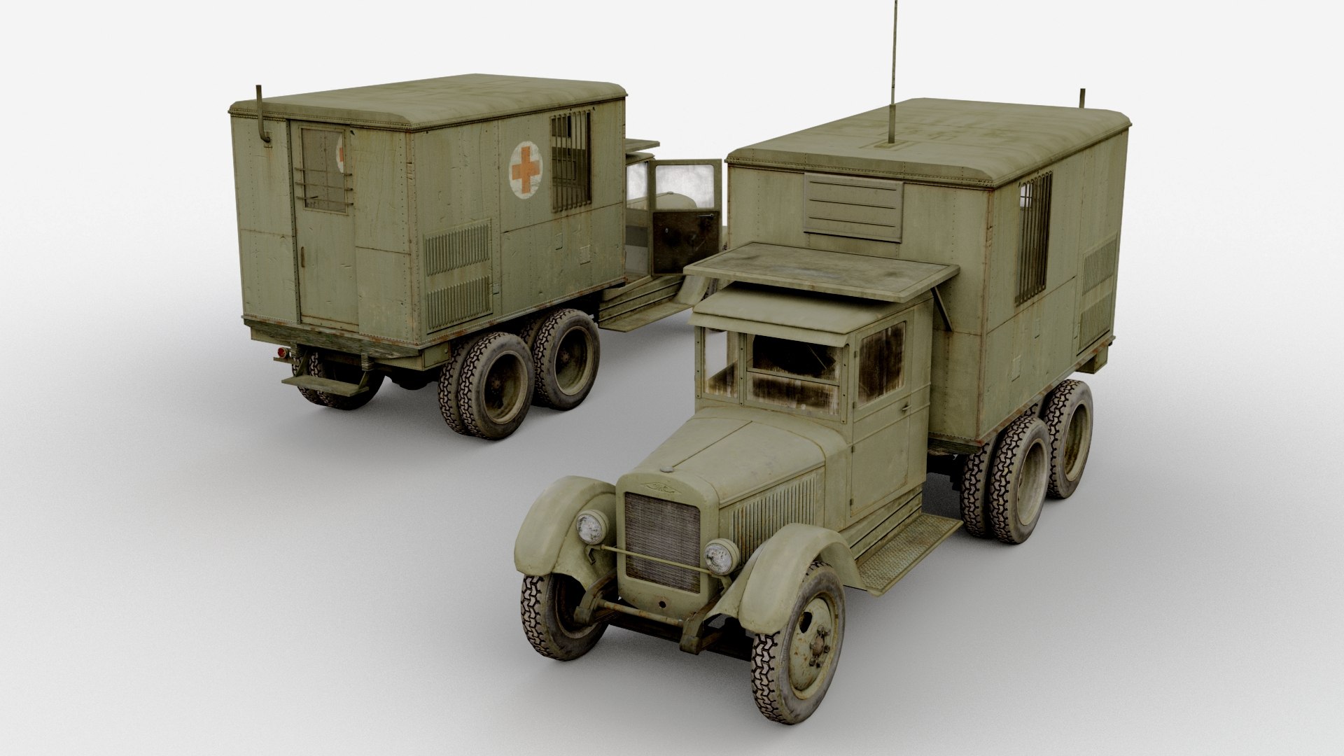 ZIS 5 Box 3D - TurboSquid 1968490
