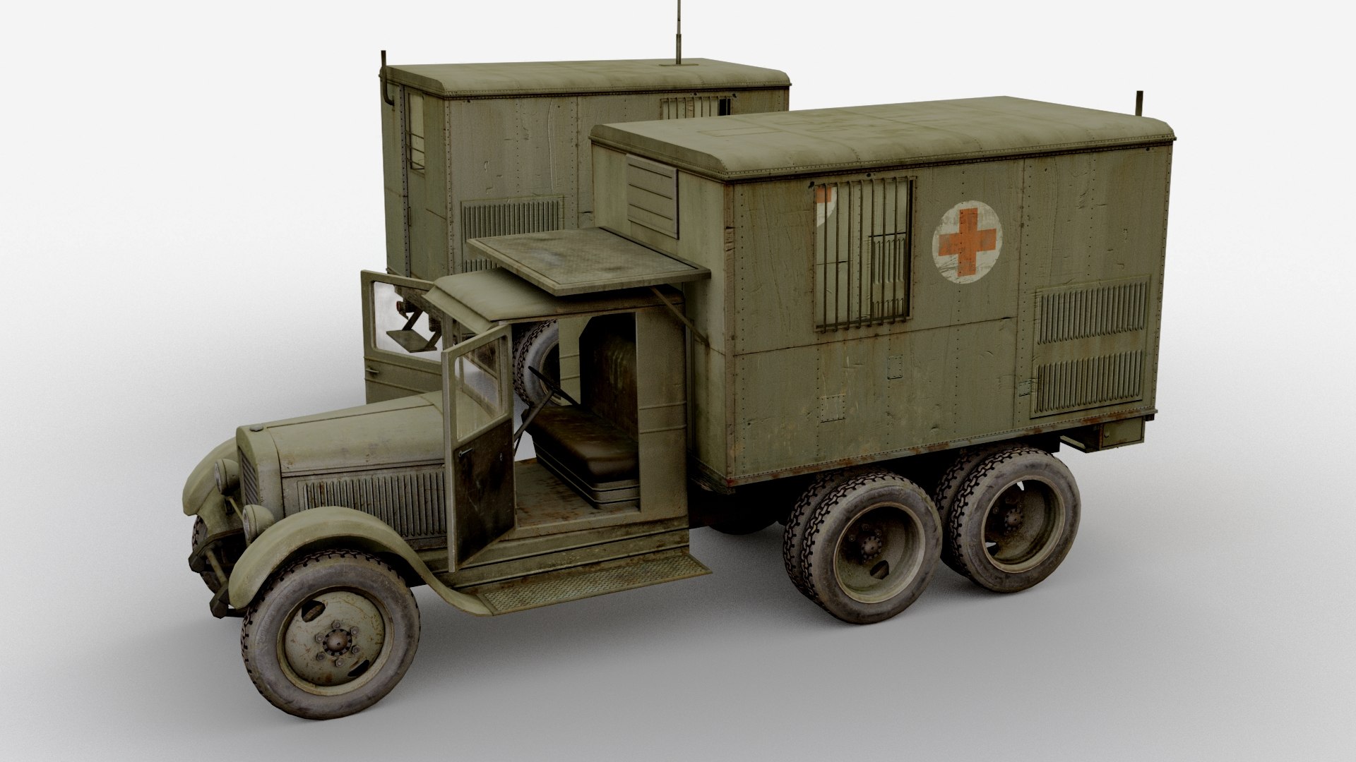 ZIS 5 Box 3D - TurboSquid 1968490