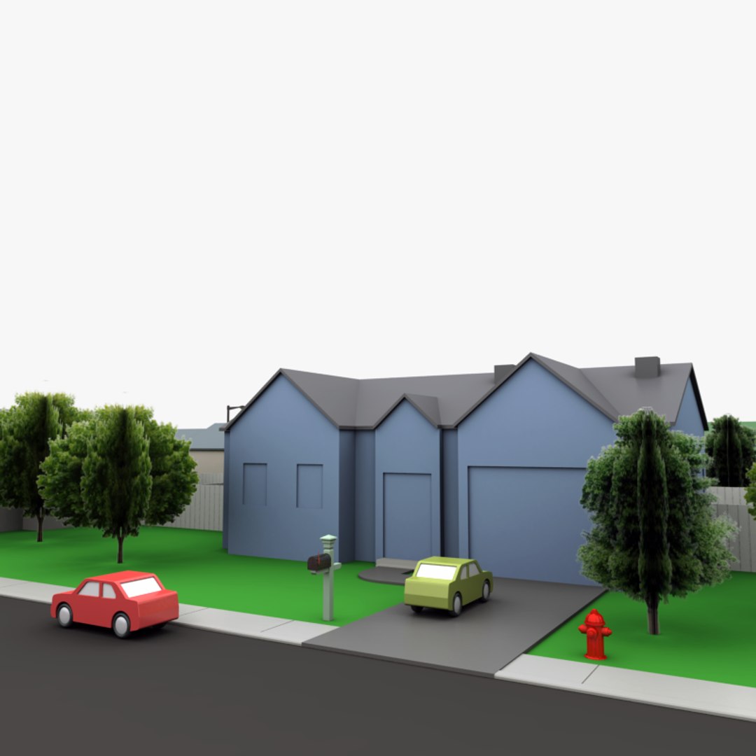 3d model neighborhood block segment