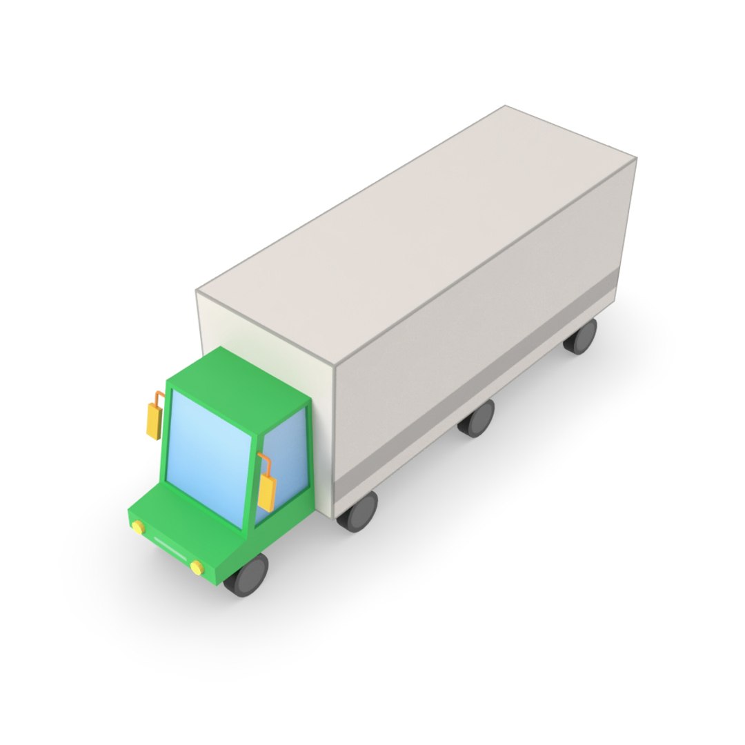 Truck Simple Model - TurboSquid 1383003