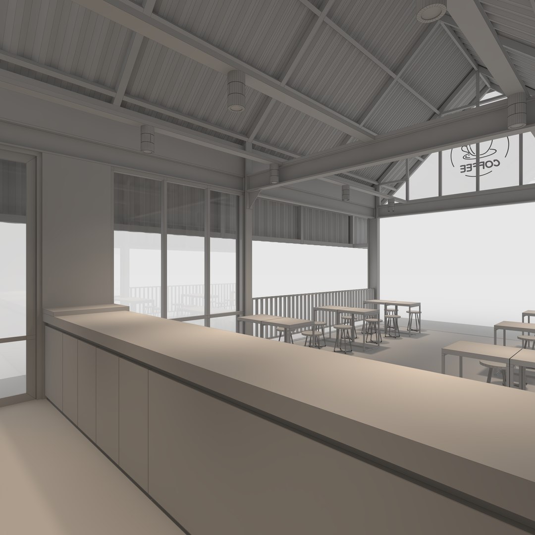 3D Cafe Modern 7 Model - TurboSquid 2124455