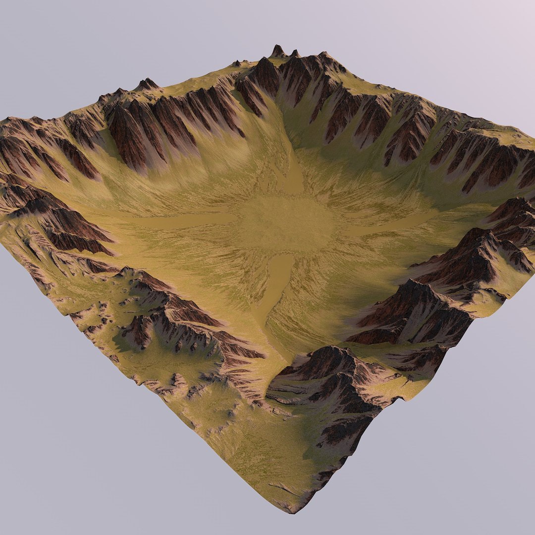 Desert Terrain Model - TurboSquid 1150268