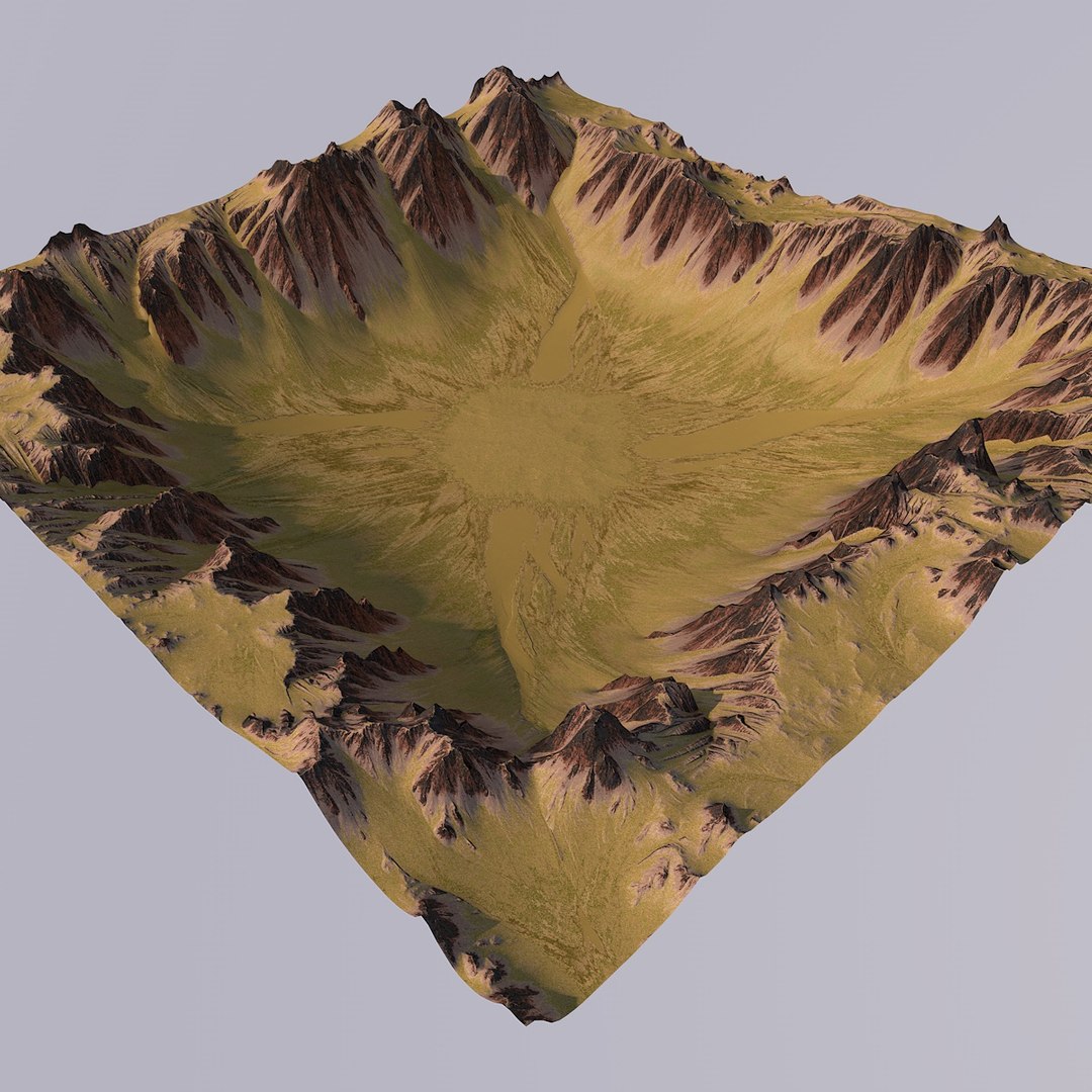 Desert Terrain Model - TurboSquid 1150268