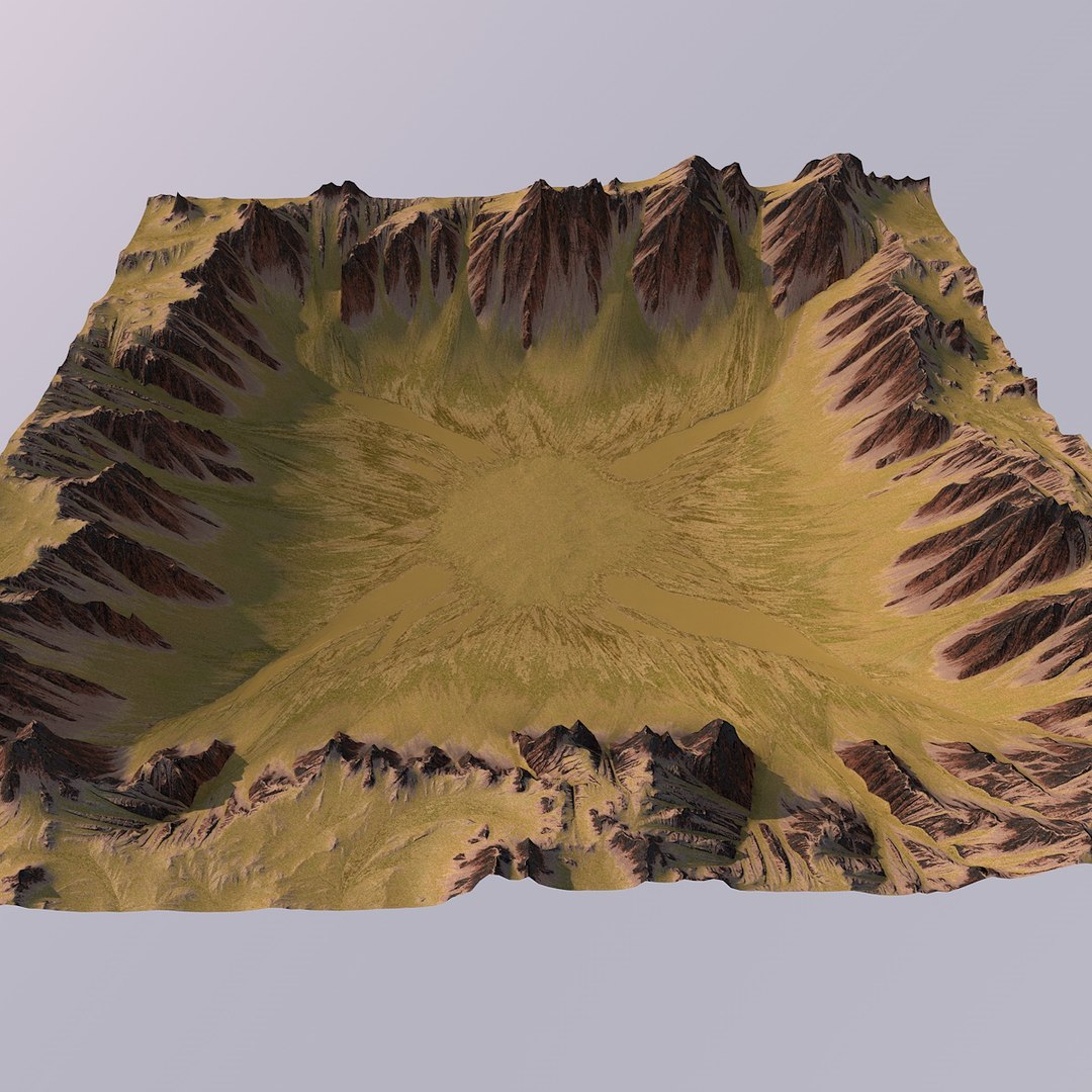 Desert Terrain Model - TurboSquid 1150268