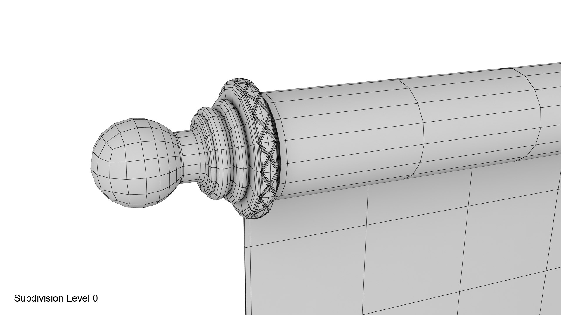 3D Scroll Roll Red Model - TurboSquid 1646301