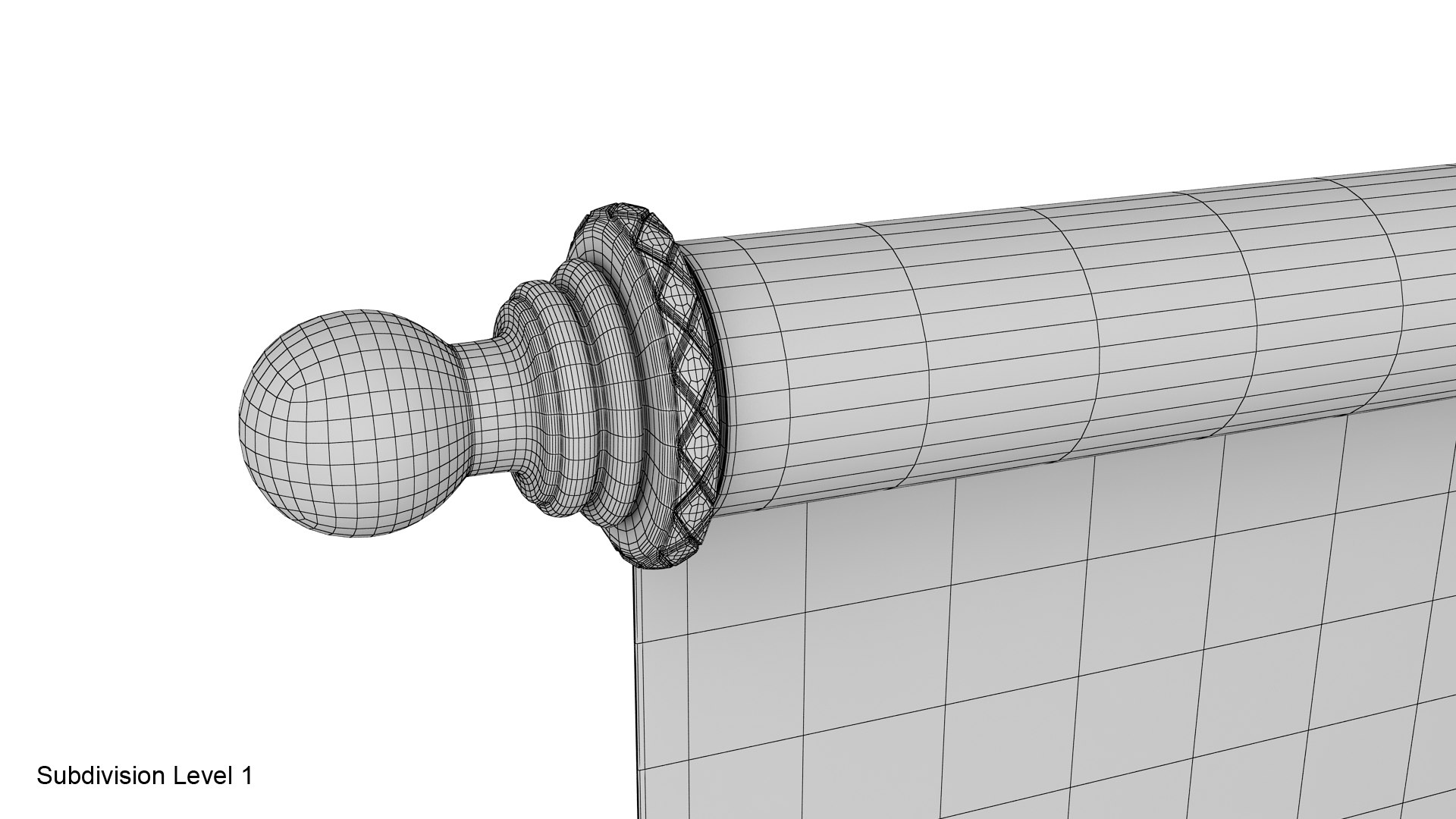 3D scroll roll red model - TurboSquid 1646301